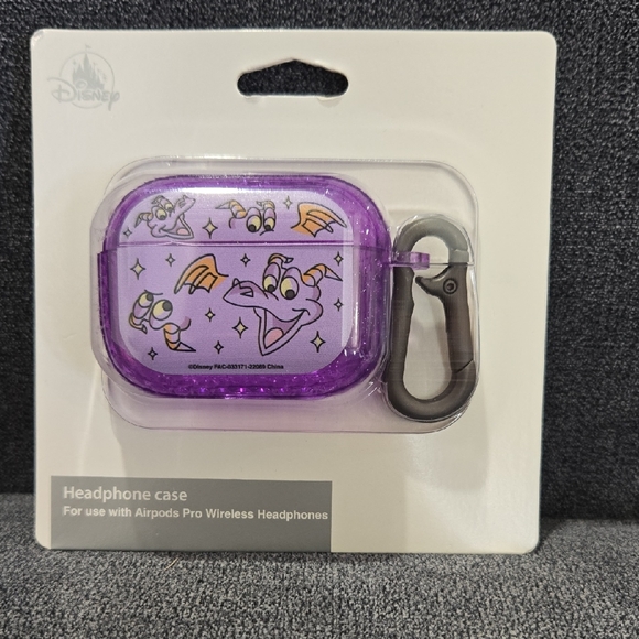 Disney | Headphones | Disney Parks Figment Headphone Case Airpods Pro ...